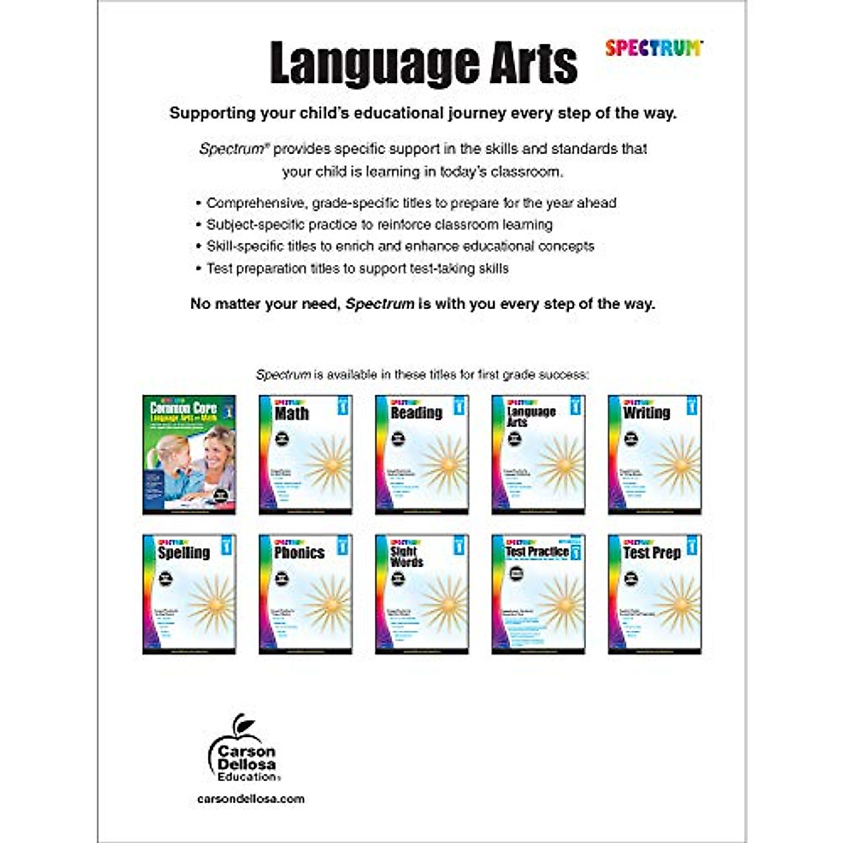 Spectrum Language Arts, Grade 1