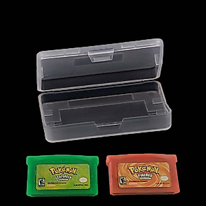 Uwayor 10Pcs Game Boy GBA Boxed Game Clear Game Card Case for Nintendo Game Boy Advance Anti Dust Cover Protable Card Box