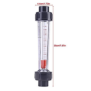 100-1000L/H Plastic Tube Type Water Rotameter Instantaneous LZS-15 Liquid Flow Meter Float Double Thread Female Connector for DN 15 Tube