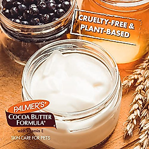 Palmer's for Pets Cocoa Butter Fragrance Free All Over Relief Balm for Dogs | Dog Skin Soother Balm, Dog Paw Balm for Dry Skin & Pads Cocoa Butter Formula with Vitamin E for Pets (FF15589)