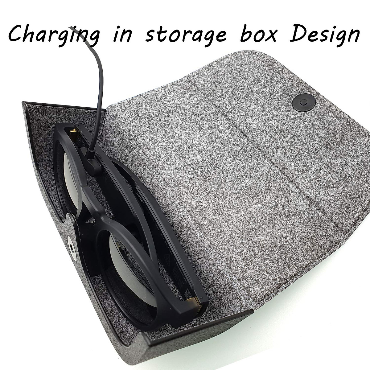 REEYEAR (2 Pcs)Magnetic T- Head Easy Access Replacement USB C Charging Cable Compatible with Bose Frame Alto S/M/L /,Rondo, Soprano,Tenor Sunglasses 4.6 Feet (1.4Mtr) Backup Charger Cord