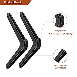 TV Stand Legs for Vizio 65 inch TV, TV Stand Base Compatible with Vizio 65 inch Home Theater Display, TV Stand for Vizio D65-E0, for Vizio E65-E0 with Screws, Stable and Safe