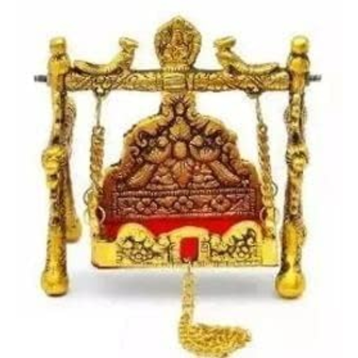 Golden Laddu Gopal Krishna Pooja Jhula for Home Puja, Temple, Janmastami