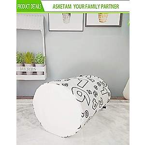 ASKETAM Baby Laundry Basket, Durable, Large Capacity, Lightweight, Portable, Waterproof