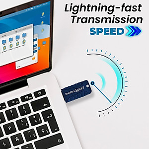 Centon Electronics MP Essentials DataStick Sport USB 3.0 Flash Drive, Waterproof USB Drive, Shock-Resistant Silicon Case, Versatile USB Stick, 128 GB Storage Capacity, Navy Blue