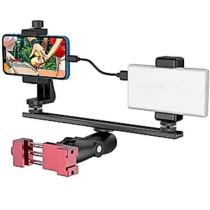 Cell Phone Fence Mount - Tennis Camera Fence Mount, Phone Camera Holder Accessories for Gopro, Phone, Mevo Start for Tennis & Pickleball Training, Softball, Baseball, with Recording While Charging