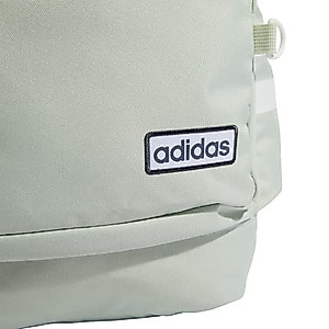 adidas Classic 3S 4 Backpack, Stone Wash Linen Green-White/Linen Green/White, One Size