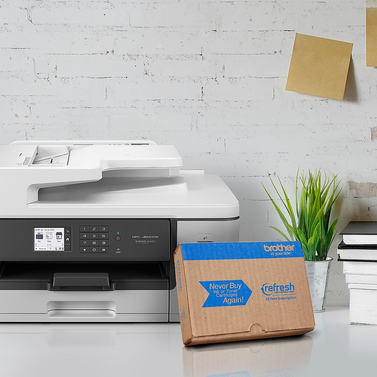 Brother MFC-J6540DW White Business Color Inkjet All-in-One Printer – Print, scan, Copy or fax up to 11”x17 (Ledger) Size Paper
