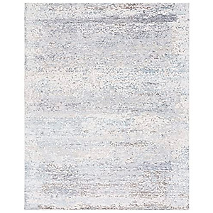 Safavieh Tiffany Collection 8' x 10' Grey/Beige TFN212A Hand-Knotted Viscose Living Room Dining Bedroom Area Rug
