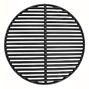 Uniflasy 18 Inch Cast Iron Cooking Grate for Kamado Joe KJ-HCICG Classic Joe KJ-23RHC Classic II KJ23NRHCI Classic III Stand-Alone Classic, Vision Grill VGKSS-CC2, B-11N1A1-Y2A