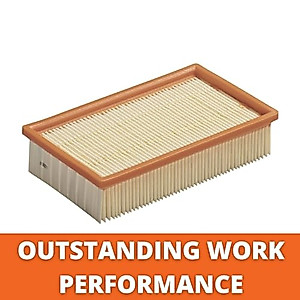 Fein Dust Extractor Flat-Fold Filter for Turbo Vacuum - Cellulose with Dust Class M Certification - 31345012010