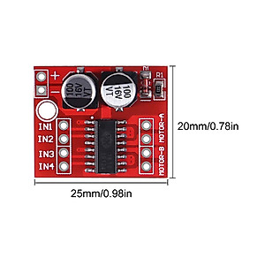 ACEIRMC 10pcs 1.5A 2 Way DC Motor Driver Module Speed Dual H-Bridge Replace Stepper L298N (Mini Controller Board)