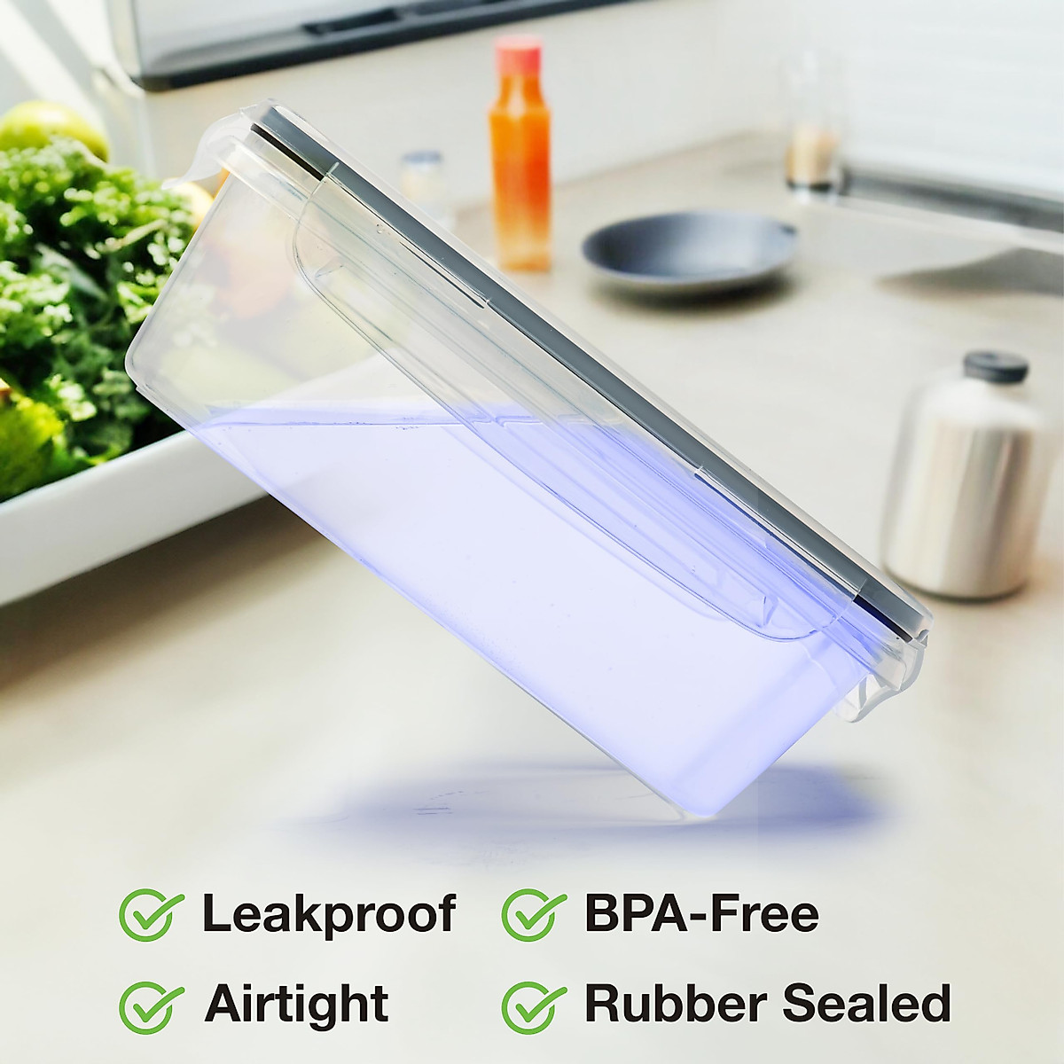 MatProv 50 PCS Food Storage Containers with Lids (25 Containers & 25 Lids), Reusable, Airtight, BPA-Free, Stackable, for Kitchen & Pantry organization, Meal Prep, lunch prep, Freezer & Microwave Safe