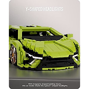 Nifeliz Mini SAI Sports Car MOC Building Blocks and Construction Toy, Adult Collectible Model Cars Set to Build, 1:14 Scale Sports Car Model (1133 Pcs)