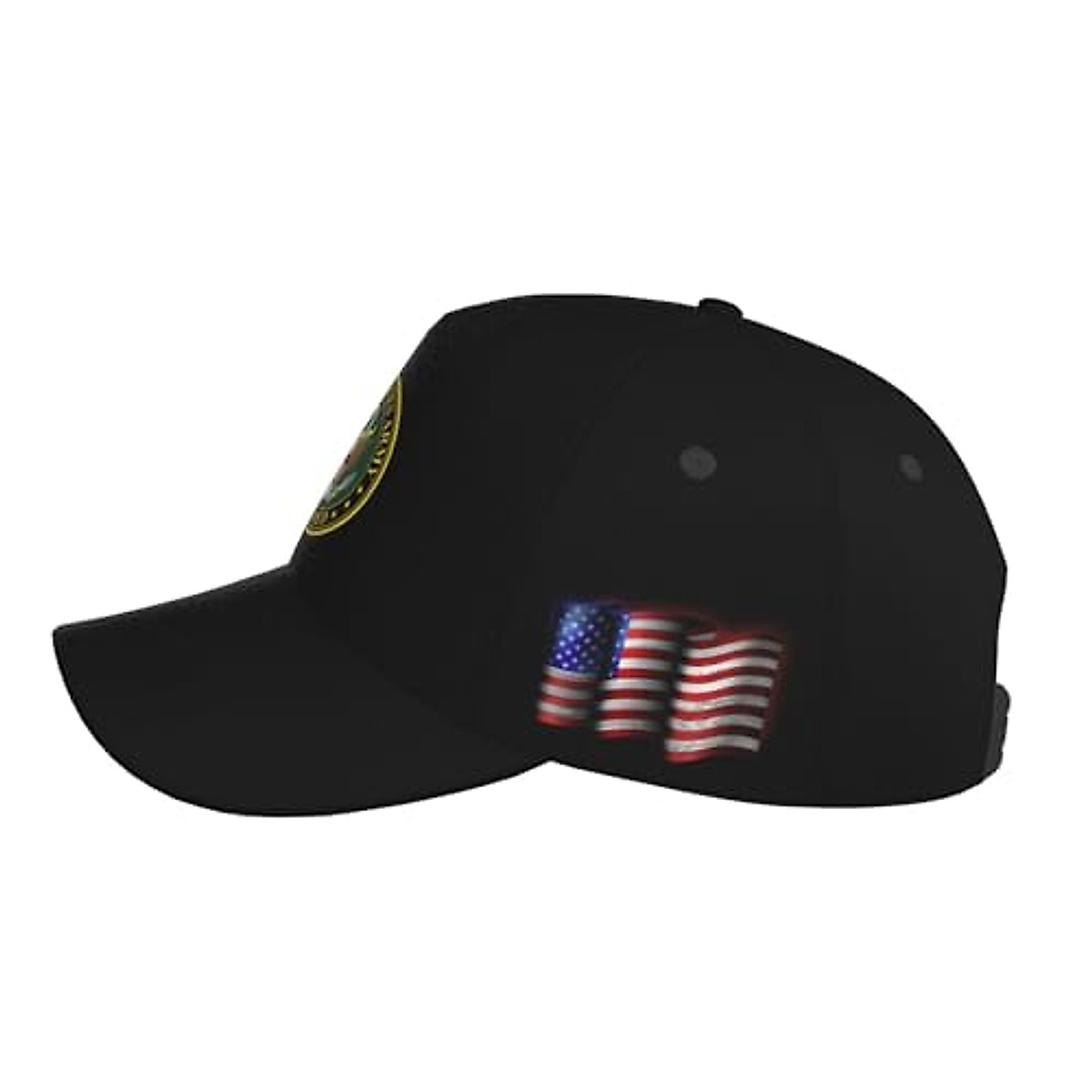 Tavos Army Retired Trucker Hat for Men - Baseball Snapback Cap American Flag