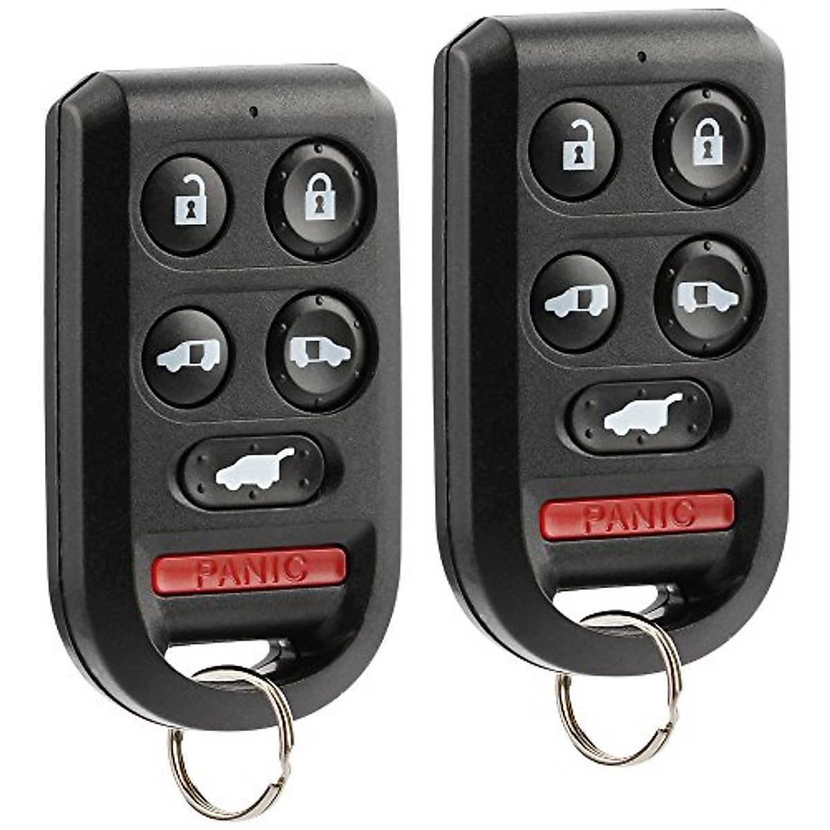 Key Fob Keyless Entry Remote fits Honda Odyssey 2005 2006 2007 2008 2009 2010 (OUCG8D-399H-A 6-btn), Set of 2