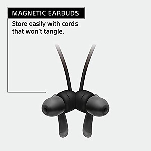 Sony WI-SP510 Extra BASS Wireless in-Ear Headset/Headphones with mic for Phone Call Sports IPX5 Bluetooth, Black (WISP510/B)
