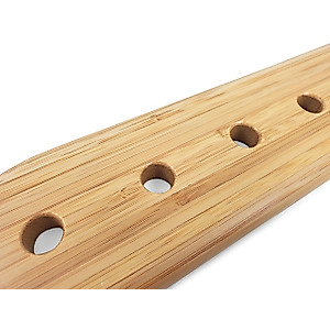Bamboo Paddle - 1/2" Thick Wooden Rug Paddle with Airflow Holes, Light Weight and Super Durable Beautiful Smooth Finish & Chamfered Holes
