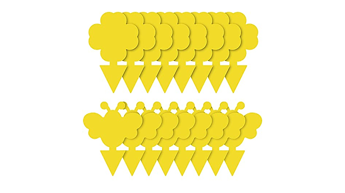 Kensizer 16pcs Yellow Sticky Traps for Effective Insect Control