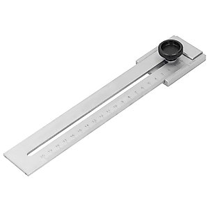 Woodworking Parallel Ruler, Sliding Line Ruler, Clear Scale Mechanical for Measuring Marking Processing (200mm)