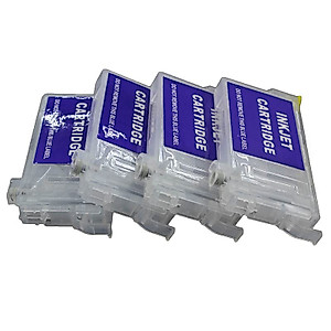 812 812XL T812 T812XL Sublimation Ink Cartridges, Empty Refillable Ink Cartridges Without Chip Compatible with WF-7840 WF-7820 WF-7310 EC-C7000 Printer