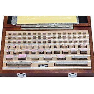 Shars Grade 0 Rectangular Gage Block Set with NIST traceable Certificate 81 PCS 303-5307C M)