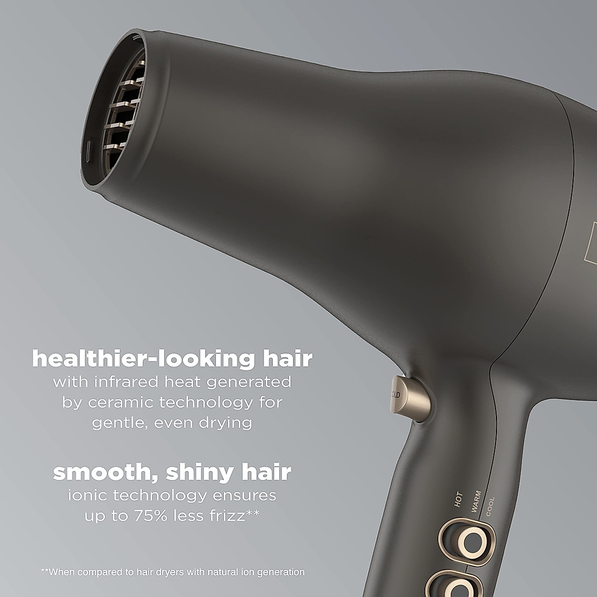 INFINITIPRO BY CONAIR FloMotion Pro Hair Dryer | Personalize Your Drying Experience with Adjustable Airflow | Includes Diffuser and Concentrator