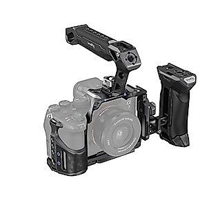 SmallRig A7 IV Cage with Top Handle, Clamp for HDMI Cable and Side Handgrip, Advanced Kit for Sony Alpha 7R V/Alpha 7 IV/Alpha 7S III - 3710