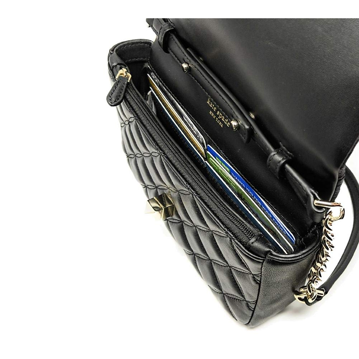 Kate Spade Natalia Crossbody Flap Turnlock Black Wlru6342