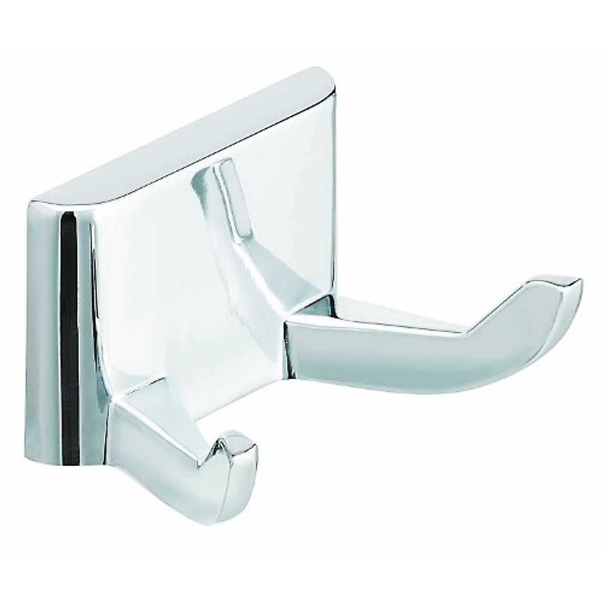 Bradley 932-000000 Standard Chrome Plated Double Robe Hook, 2-1/8" Width x 1-5/8" Depth