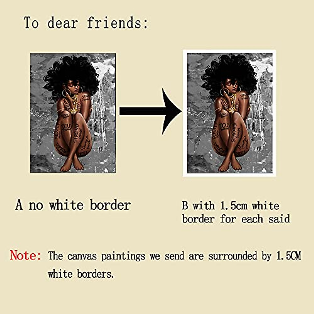 Black Queen Poster African American Wall Art Black Girl Canvas Paintings Black Women Wall Decor African Women Portrait Meditation Vertical Painted Picture For Living Room Decorations Frameless 16X24In