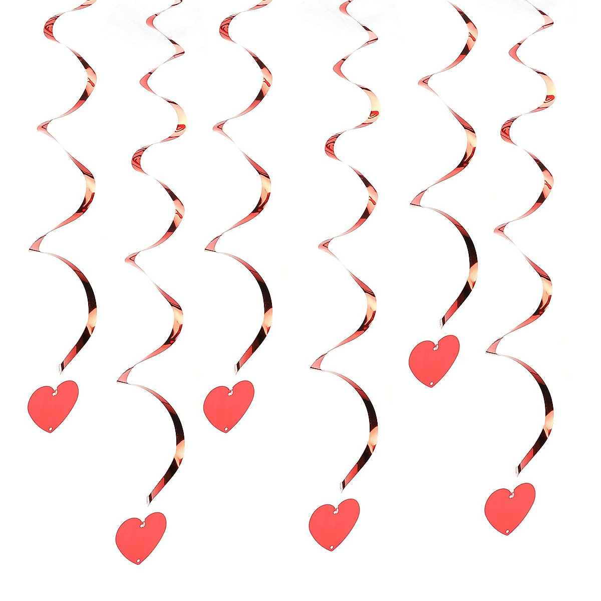 Denkerm Heart Confetti, Heart Shape Hanging Heart Swirls, Reusable Romantic for Decorations Party Supplies Home Party Wedding