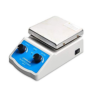 JoanLab SH-2 Integrated Magnetic Stirrer with Analog Hot Plate, 2,000mL, 100-1400rpm, 350°C Max. Temp, 30mm Stir Bar and Thermometer Support Stand Included