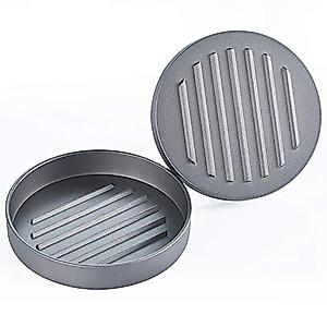 4.5 Inch Large Burger Press, Non-Stick Aluminum Hamburger Patty Maker, Perfect Hamburger Mold Ideal for Stuffed Burgers and BBQ, Essential Kitchen & Grilling Accessories