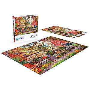 Buffalo Games - Country Life - Autumn Farmhouse - 500 Piece Jigsaw Puzzle