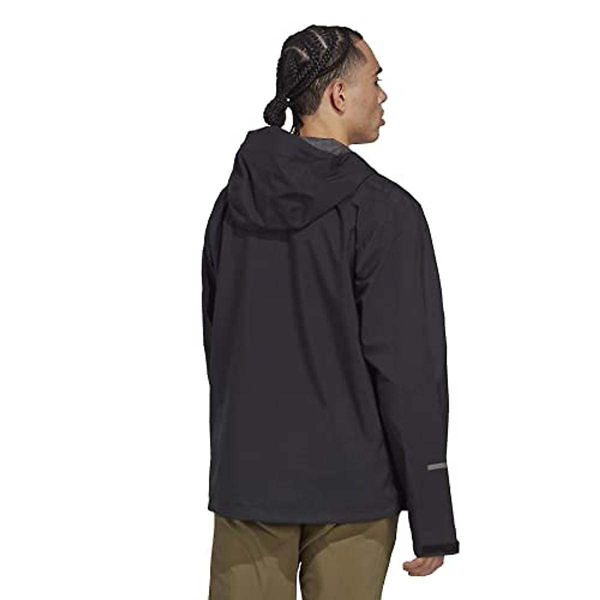 adidas Men's Terrex Multi RAIN.RDY 2.5-Layer Rain Jacket, Black, Medium