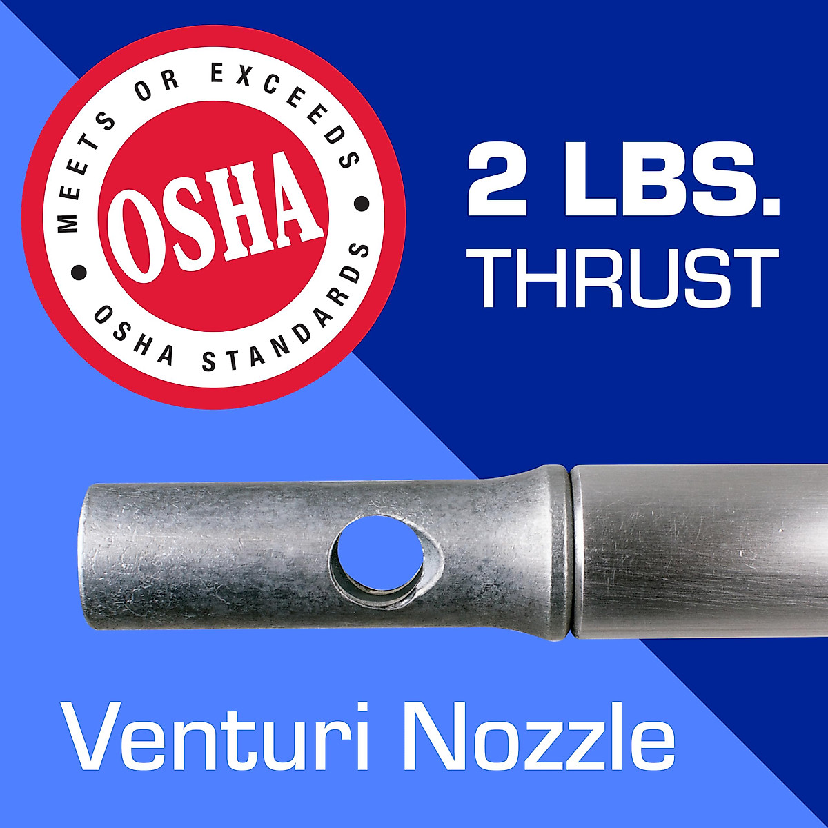 Guardair Long John 75LJ060AA Safety Air Blow Gun OSHA Compliant Alloy Nozzle with 60-Inch Aluminum Extension