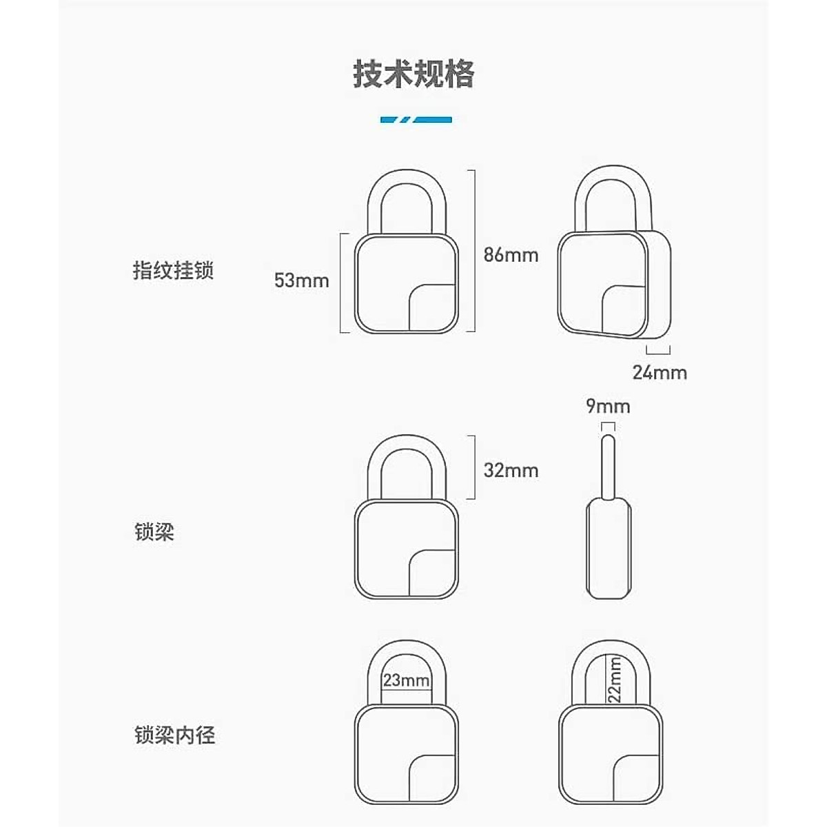 Bicycle Locks Heavy Duty Anti Theft Bike Lock Fingerprint Padlock Keyless Smart Lock - Thumbprint Biometric Padlock Ip66 Waterproof Portable Security Locker for Door,Bicycle,Scooter,Tool