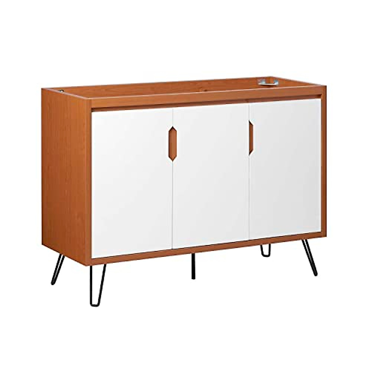 Modway Energize 47" MDF and Particleboard Bathroom Vanity Cabinet - Cherry White