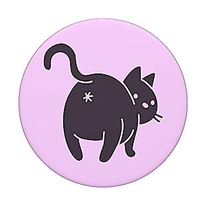Cute Cat Owner & Pink Kitten Lover PopSockets PopGrip: Swappable Grip for Phones & Tablets