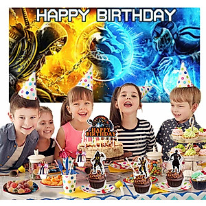 Mortal Kombat Party Supplies Plates Decorations Cake Topper Birthday Backdrop Background Decor