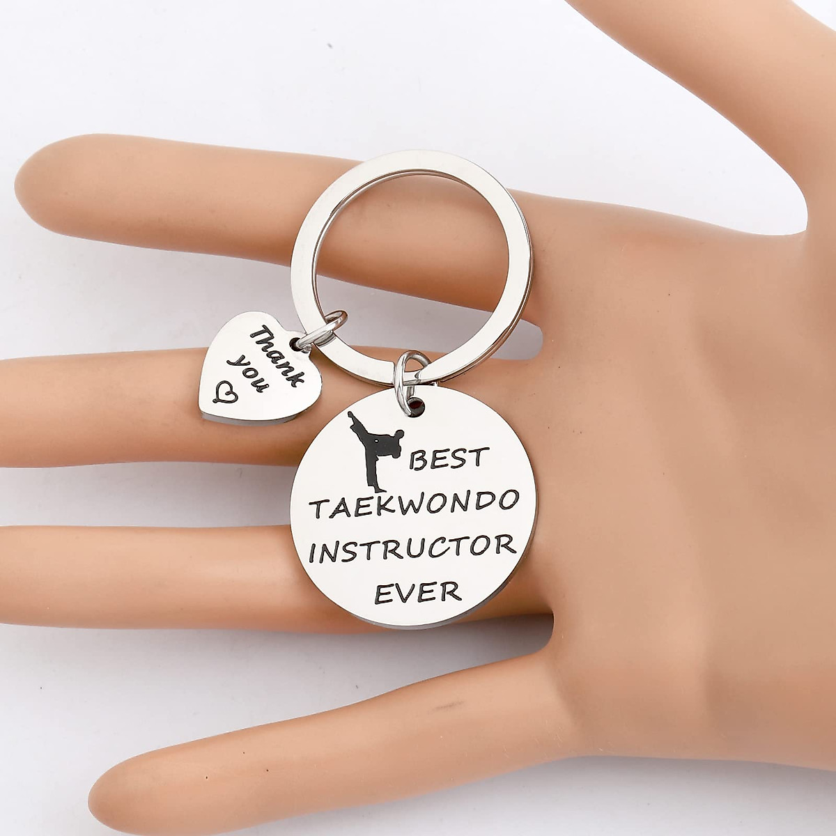 PLITI Taewkondo Gift Taekwondo Instructor Appreciation Gift Best Taekwondo Instructor Ever Keychain Martial Arts Gift Taekwondo Teacher Gift (taekwondo instructor ky)