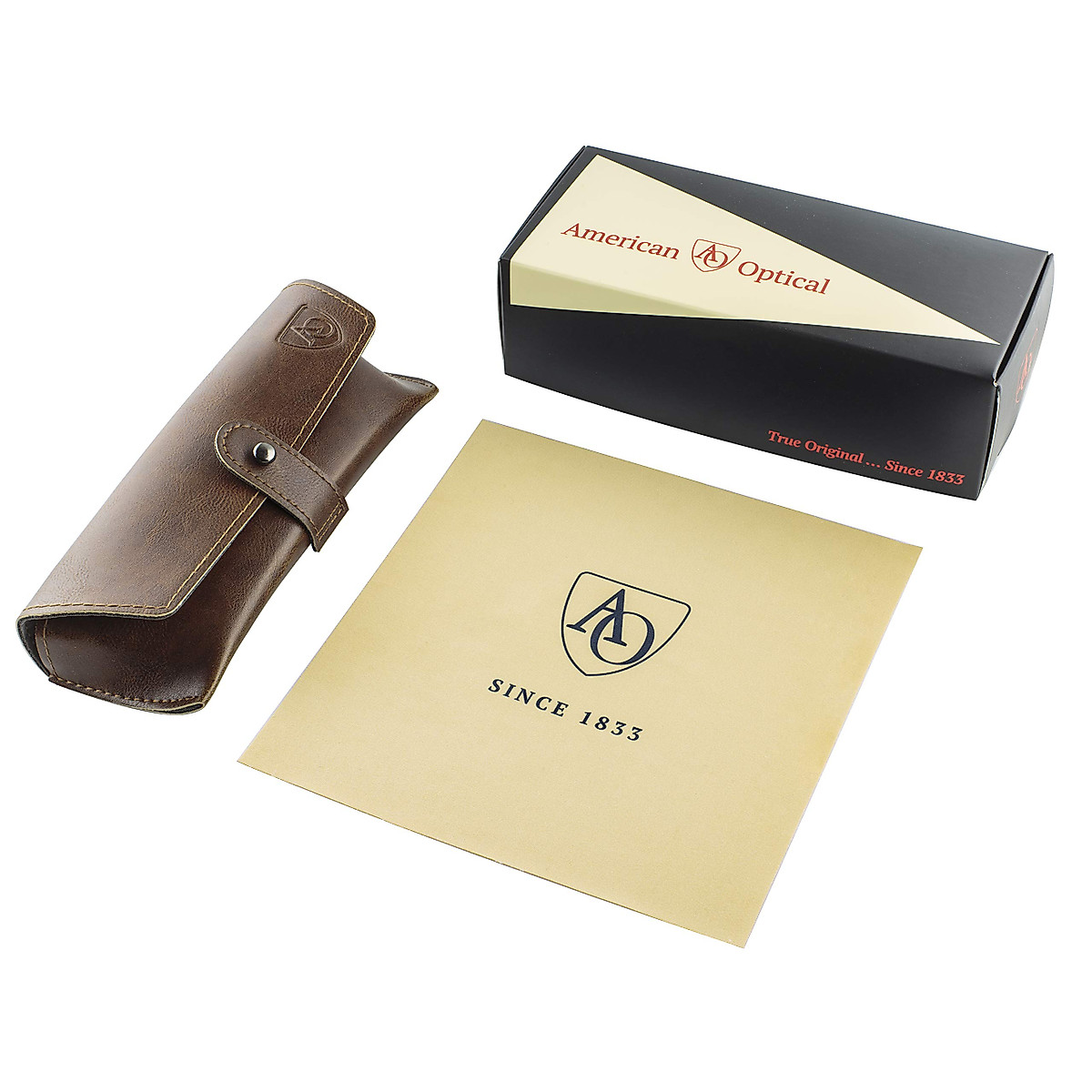 AO Tournament Sunglasses - Woodgrain - Calobar Green AOLite Nylon Lenses - 52-20-145