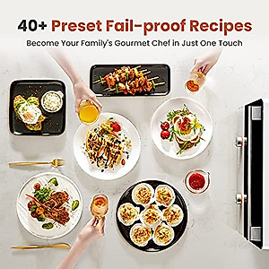 FOTILE ChefCubii 4-in-1 Countertop Convection Steam Oven, Air Fryer, Dehydrator with True Convection Bake, Steam-Bake, Broil, 40+ Preset Menu and Steam Self-Clean, 1 CFT