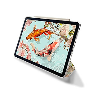 Cute Kawaii Japanese Fish Koi Pattern Case Compatible with All Generations iPad Air Pro Mini 5 6 11 inch 12.9 10.9 10.2 9.7 7.9 Plastic Fabric Cover Slim Smart Stand SN666 (8.3" Mini 6th gen)