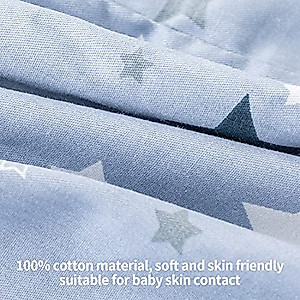 HOUSEYUAN Infant Baby Lounger Replaceable Cover co-Sleeping Newborn Baby Nest Backup Cover Breathable Machine Washable (Blue Star)