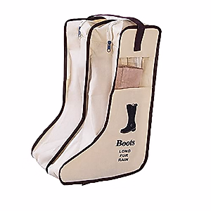 WITERY Boots Shoe Bag Travel Organizer Storage Cube-Portable Waterproof Shoe Bags Organizer Dust Cover Protector Bag Under Bed Wardrobe Organizer