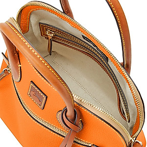 Dooney & Bourke Handbag, Pebble Grain Domed Satchel - Clementine