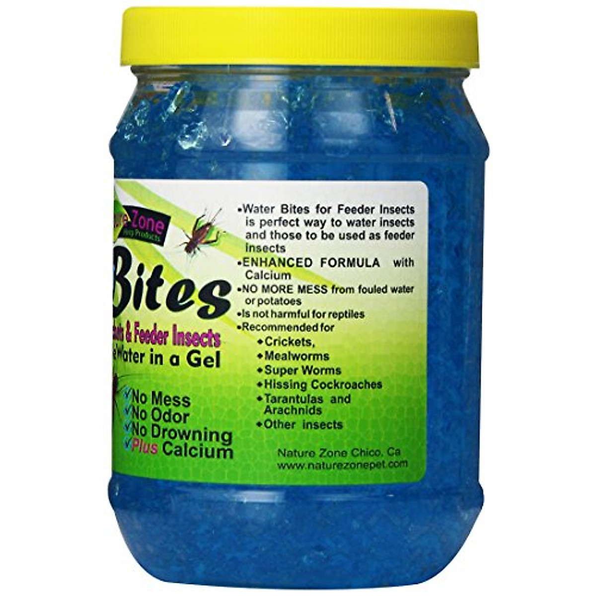 Nature Zone SNZ54212 Water Bites Food with Calcium for Crickets, 32-Ounce
