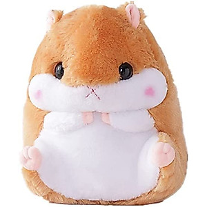 Wgxzyq Hamster Plushie Toy Hamster Stuffed Animal Plush Toy Birthday Xmas Gift for Kids Boys Girls (15.6inch, Brown)